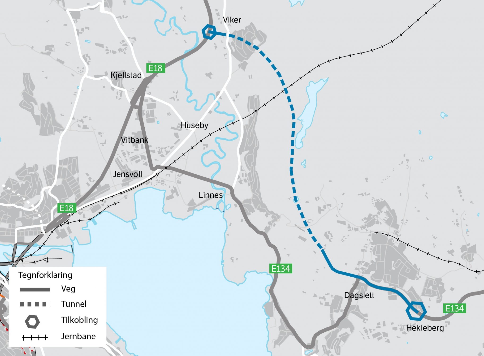 Nå tar E134 Dagslett–E18 regien selv - Samferdsel & Infrastruktur